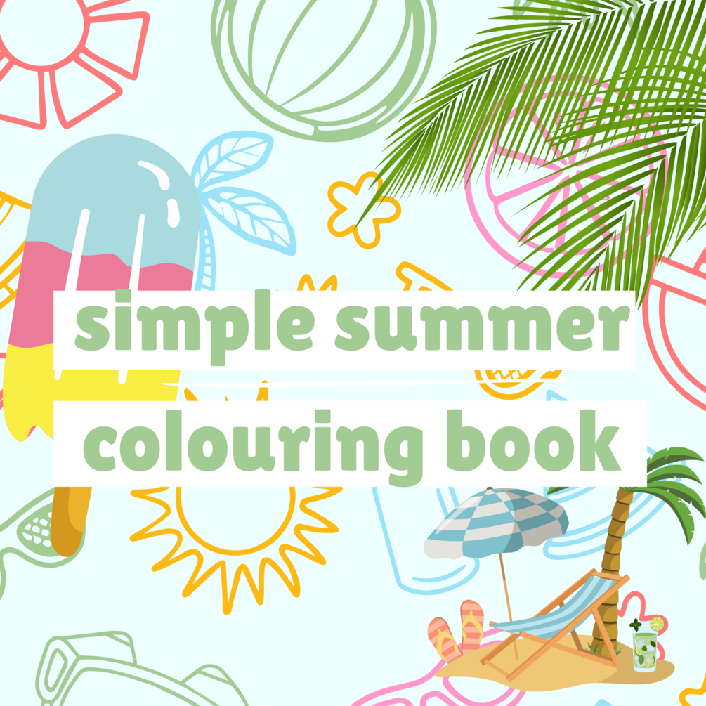 Simple summer colouring book pdf