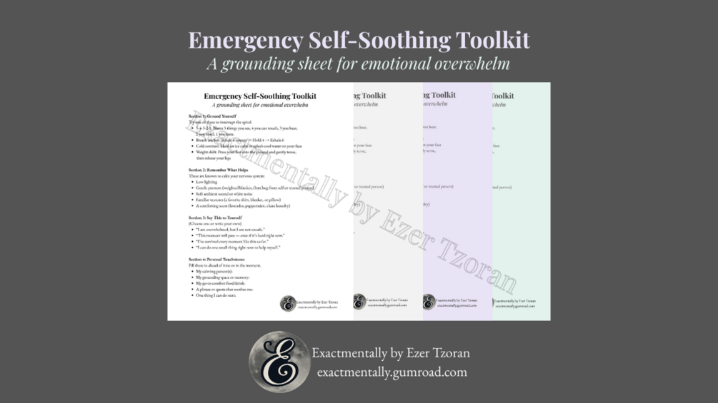 Emergency Self-Soothing Toolkit