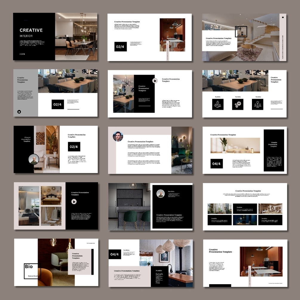 Effective Digital Branding portfolio design, Canva high quality studio ...