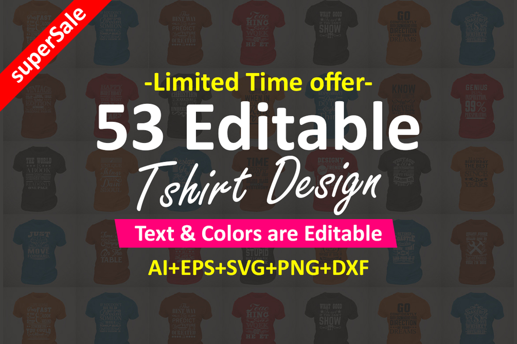 53 Editable T-Shirt Designs