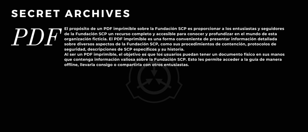 SCP-169: El Leviatán - Guía Detallada en Formato PDF Imprimible