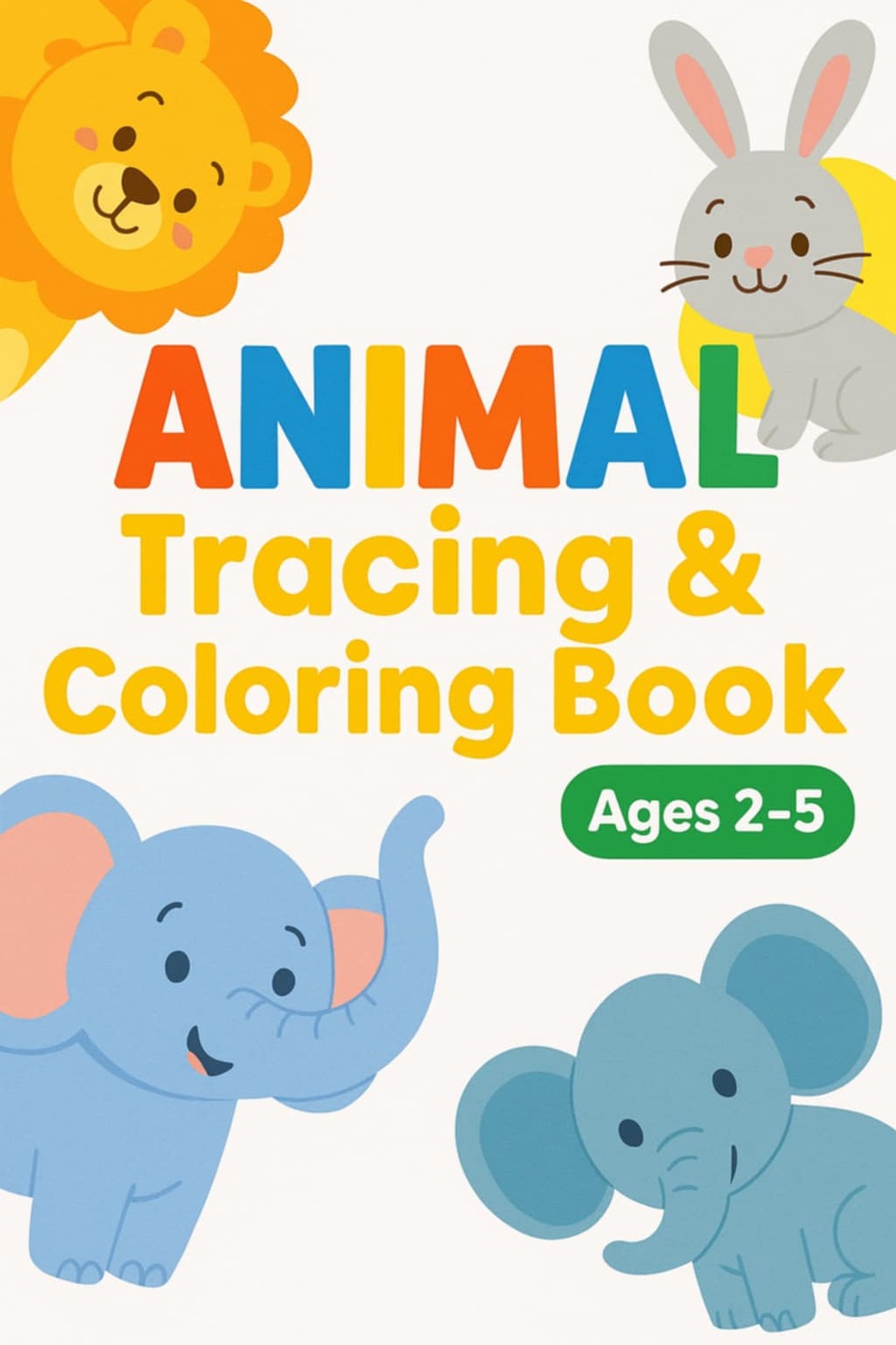 Fun Animal Tracing & Coloring Pages – Ages 2-5