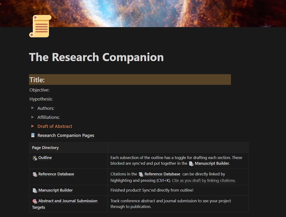 The Notion Research Companion