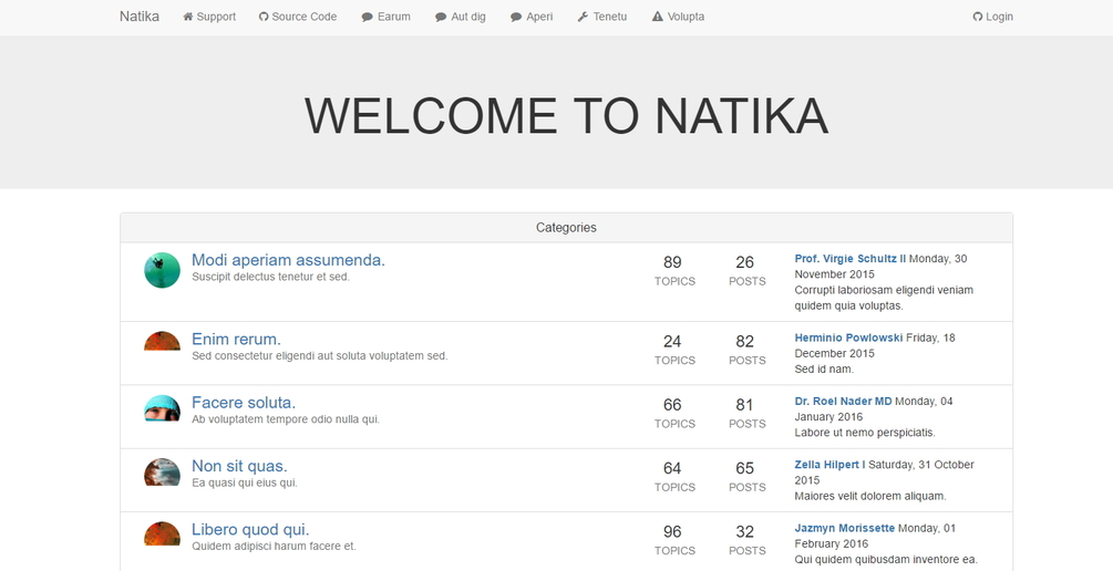 SIMPLE PHP FORUM NATIKA