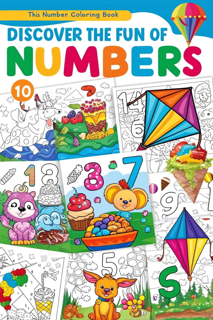 Number Coloring Pages for Kids