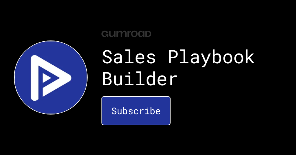 Sales Playbook Builder