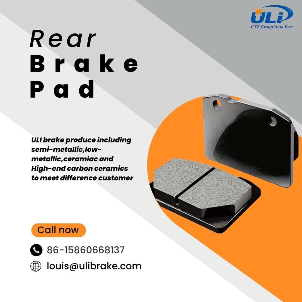 Enhance Your Braking Performance with Premium Rear Brake Pads!