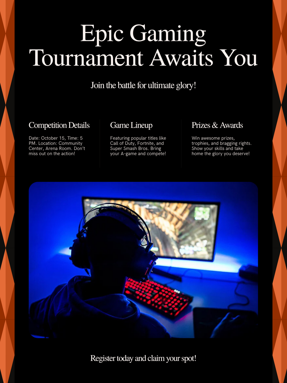 Gaming Competition Template