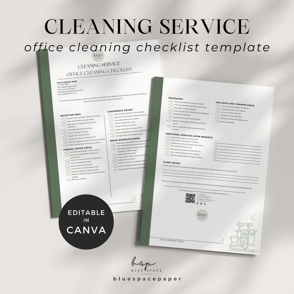 Office Cleaning Checklist Template - DO039