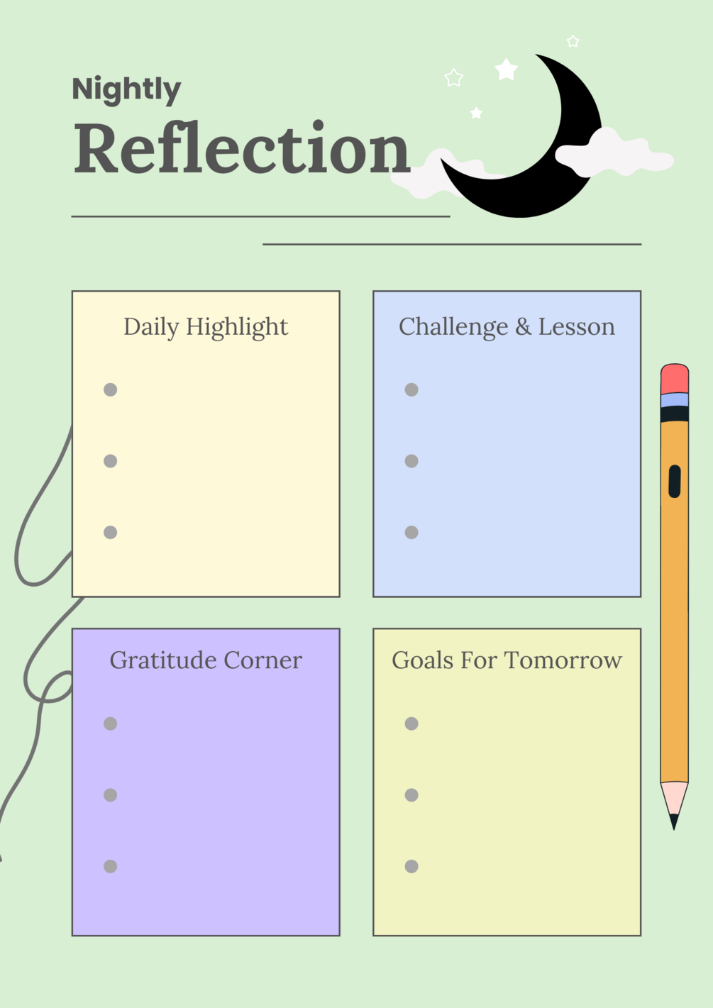 Reflect & Reset - A Nightly Reflection Workbook