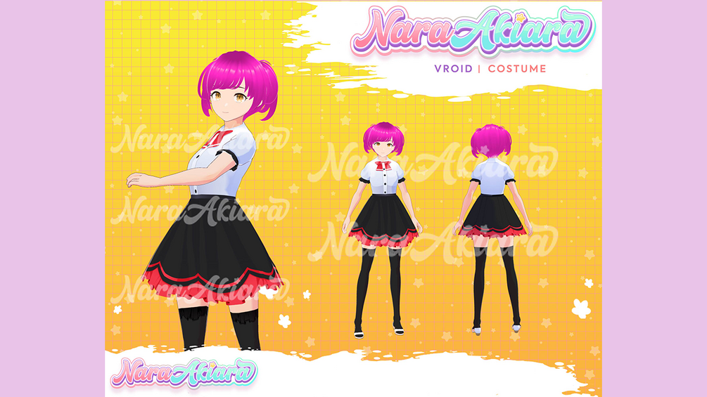 3D Vroid Cute Lolyta Short Dress