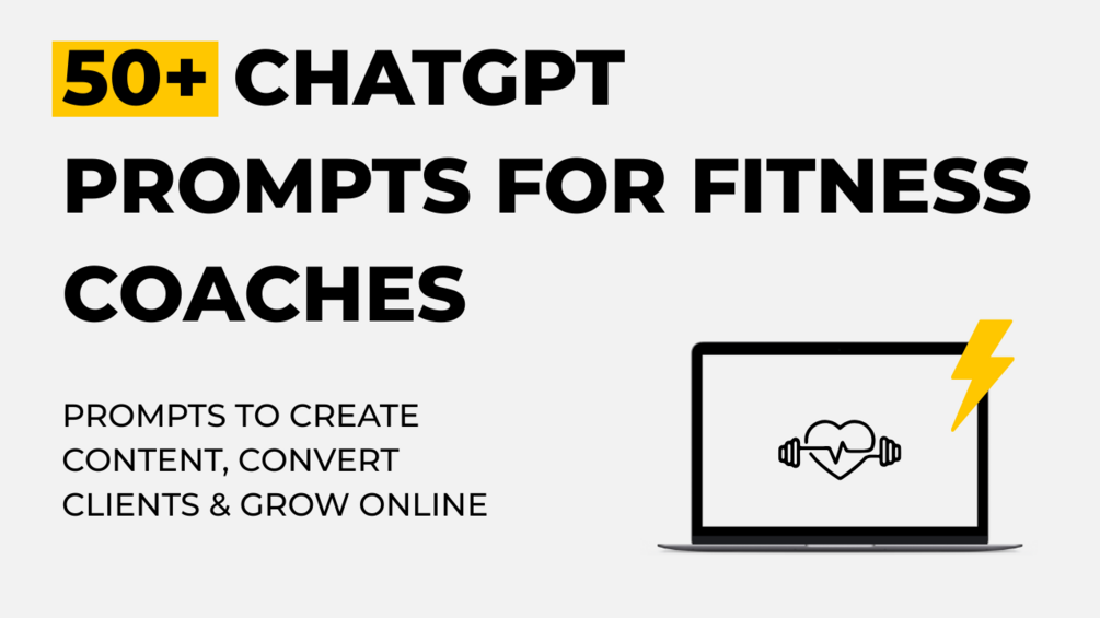 Fitness Coach ChatGPT Prompt Pack – 50+ AI Prompts to Create Content ...