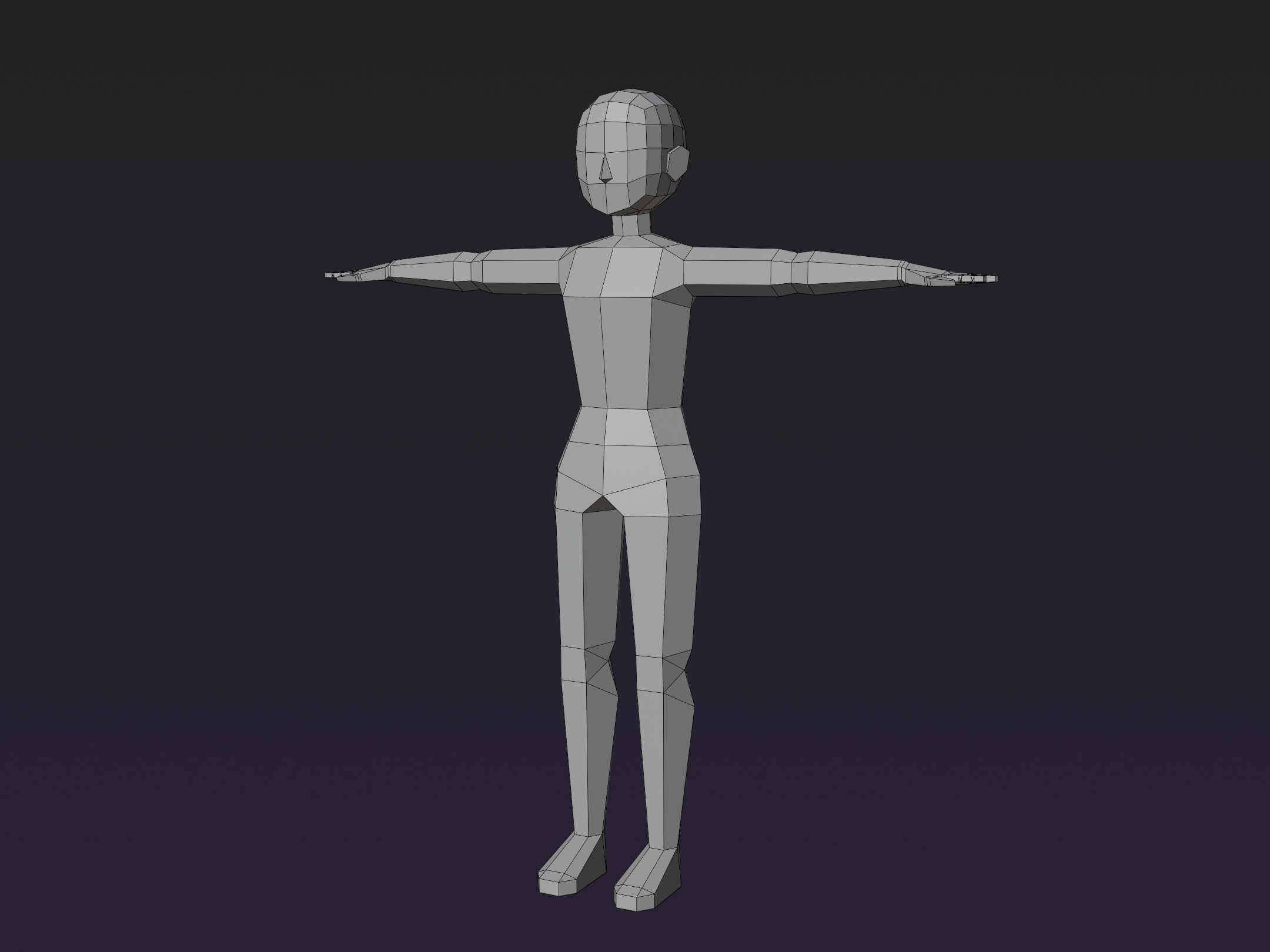 Low-poly Character Template