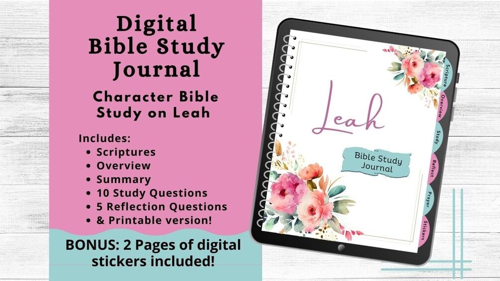 Leah Digital & Printable Bible Study Journal