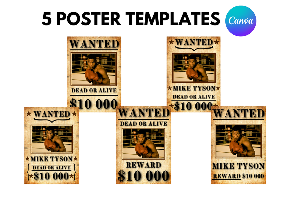 Wanted Poster Template Canva