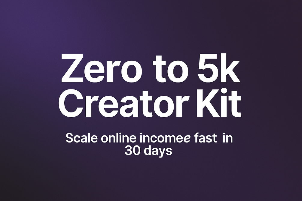 Zero to 5k Creator Kit