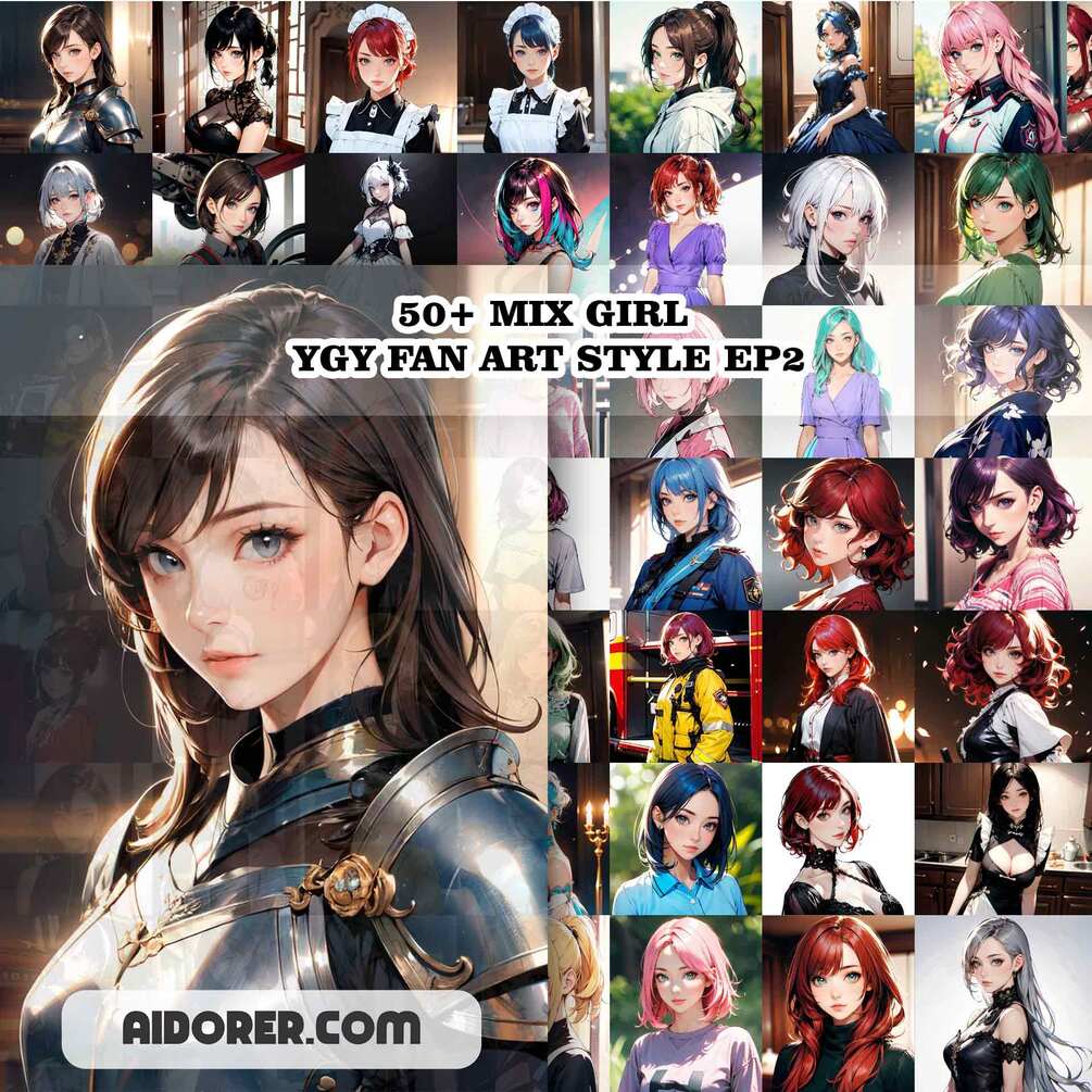 50+ MIX GIRL YGY FAN ART STYLE EP2