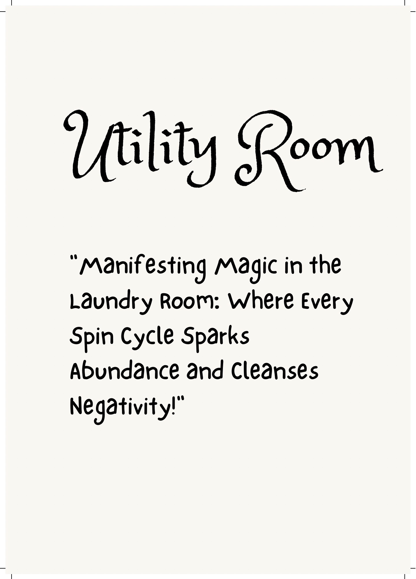 Manifestation bathroom/ shower room quote