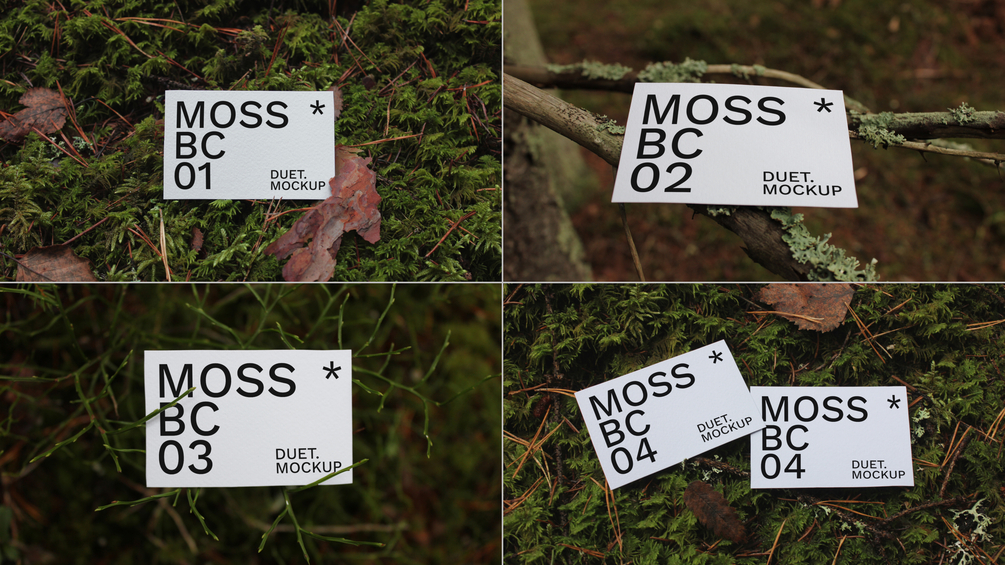 Moss Set / Business Cards Mockups