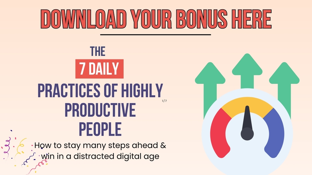 7 PRACTICES OF HIGHLY PRODUCTIVE PEOPLE GUIDE
