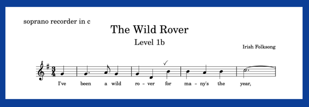 The Wild Rover (Level 1b)