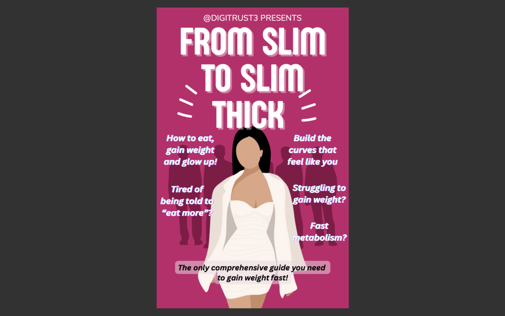 From Slim to Slim Thick: How to Eat, Train, and Glow Up (Weight Gain ...