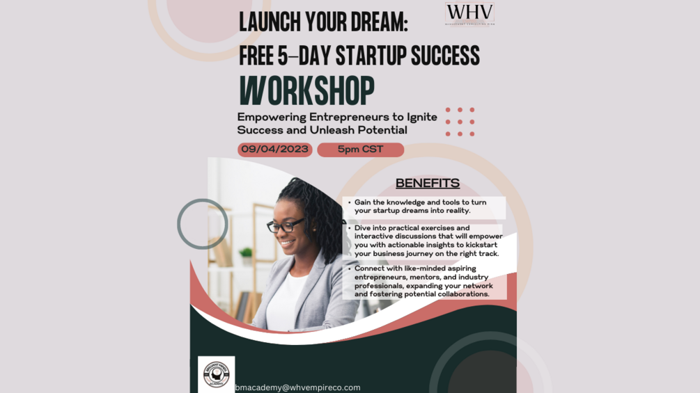 Launch Your Dream: Free 5-Day Startup Success Workshop