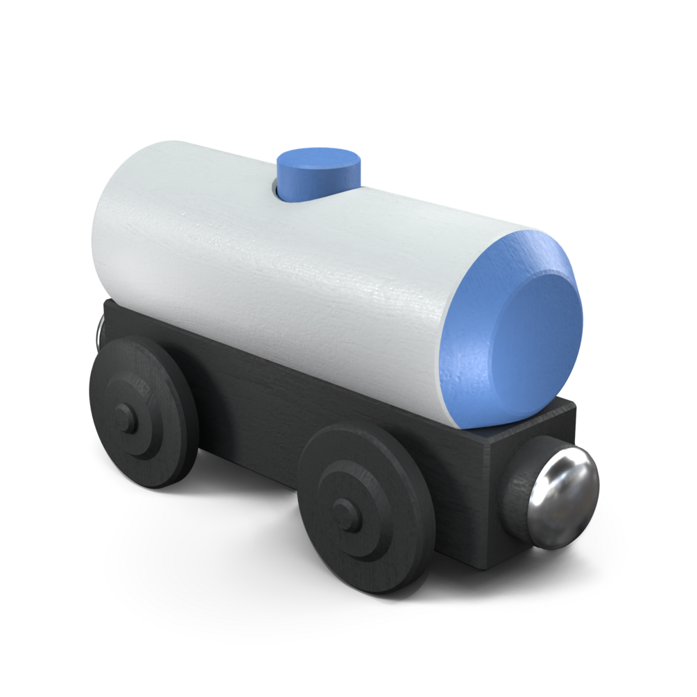 Toy tank wagon of freight train