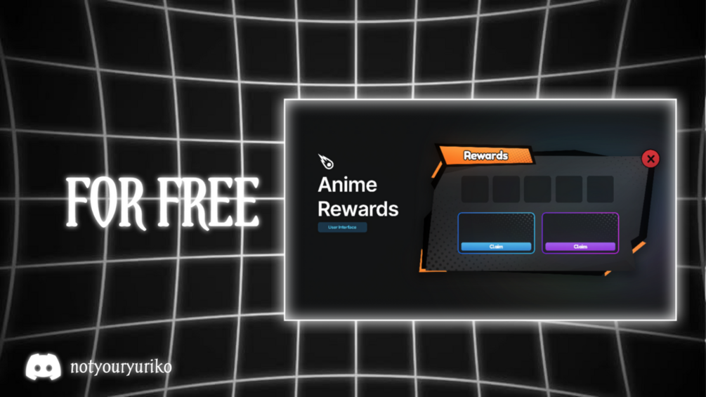 Anime Rewards UI for Roblox Studio (RBXM)
