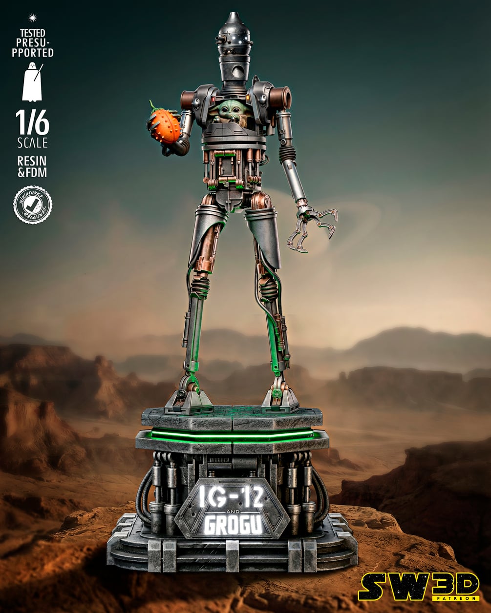 SW3D January 2026 Term IG12 With Grogu Sculpture - Star Wars 3D Models ...