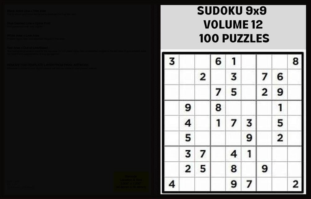 SUDOKU 9x9 VOLUME 12 : 100 PUZZLES