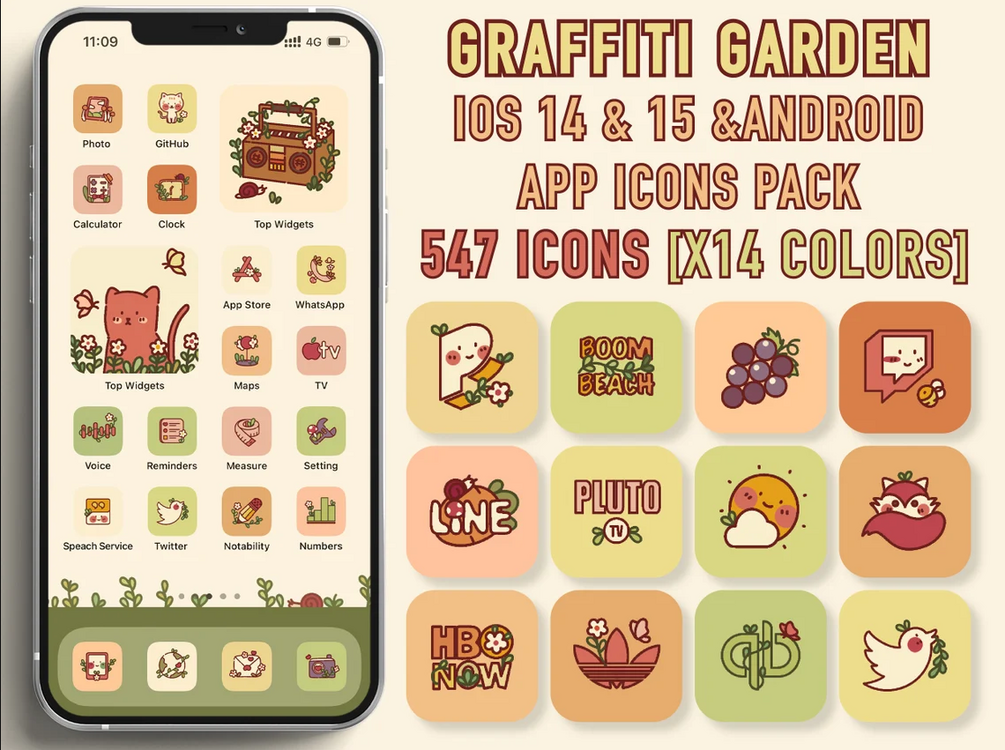 547 Hand Draw Icons For IOS And Android, iOS Icons, iPhone Icons, Cute ...