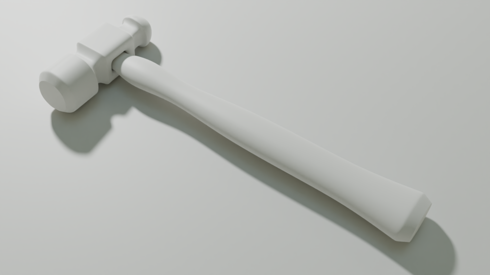 High-res Hammer Model Made In Blender 3D model