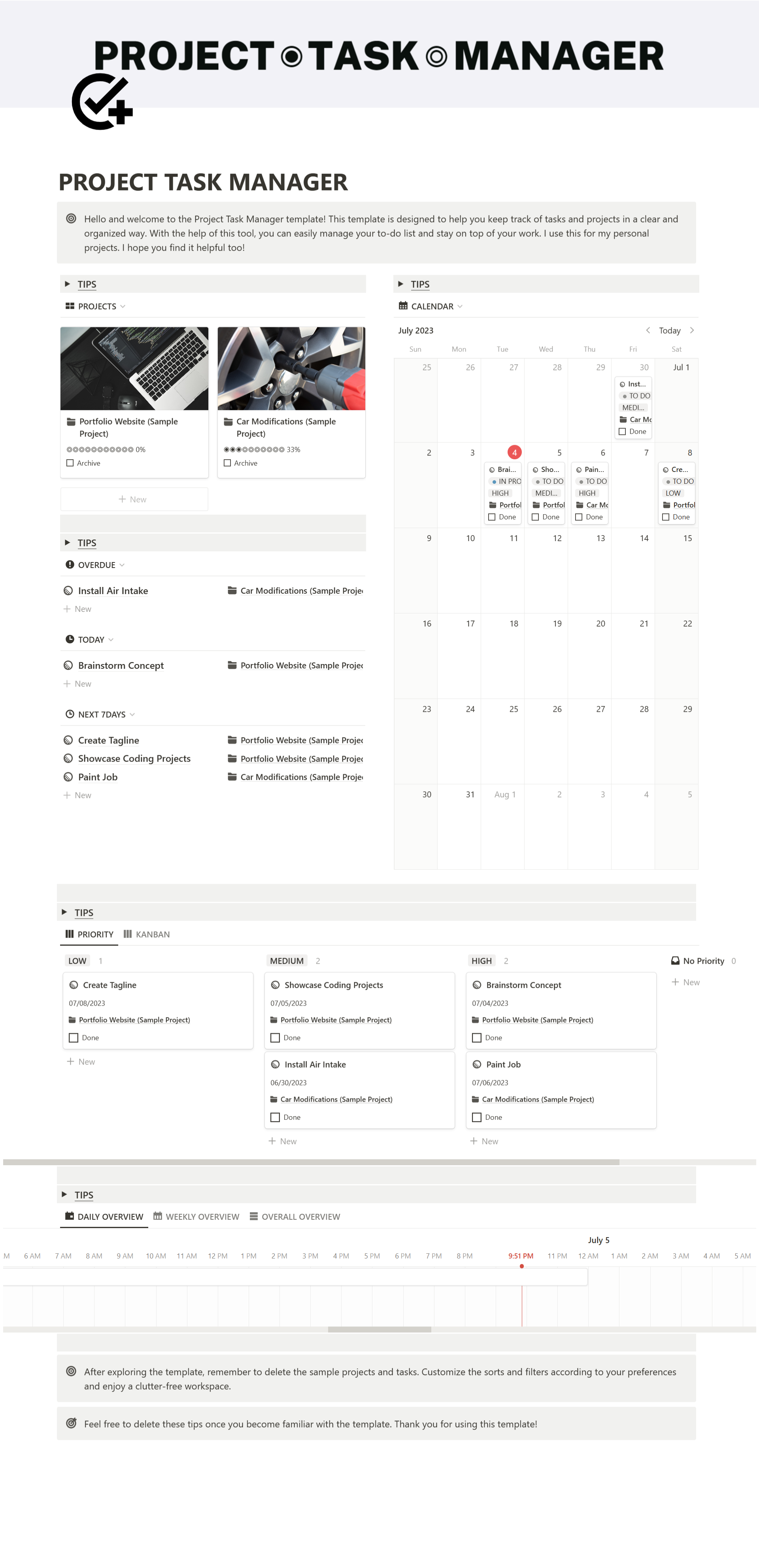 Project Task Manager
