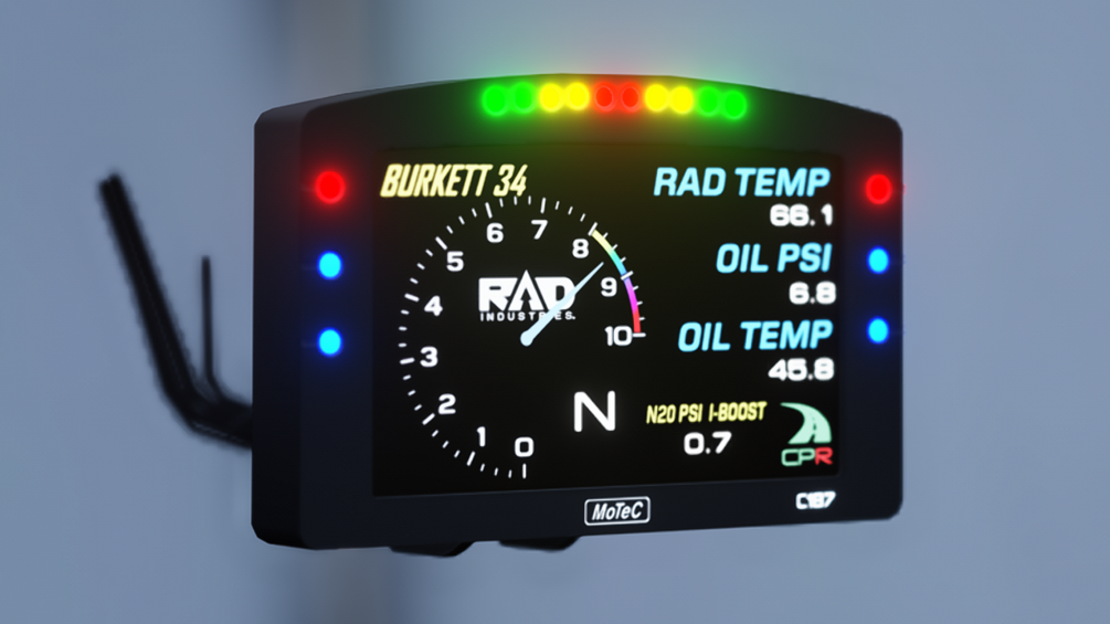 Gauge: MoTeC C187 - Rad Dan