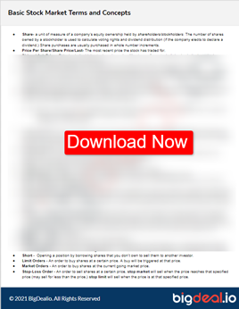 Basic Stock Market Terms and Concepts