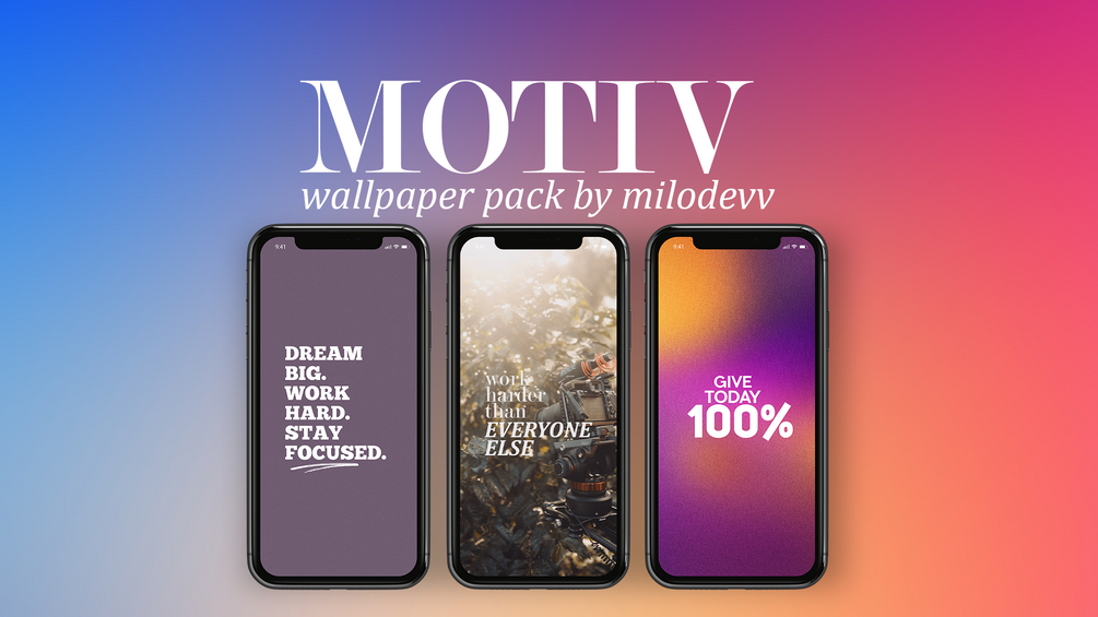 Motiv Wallpaper Pack by milodevv