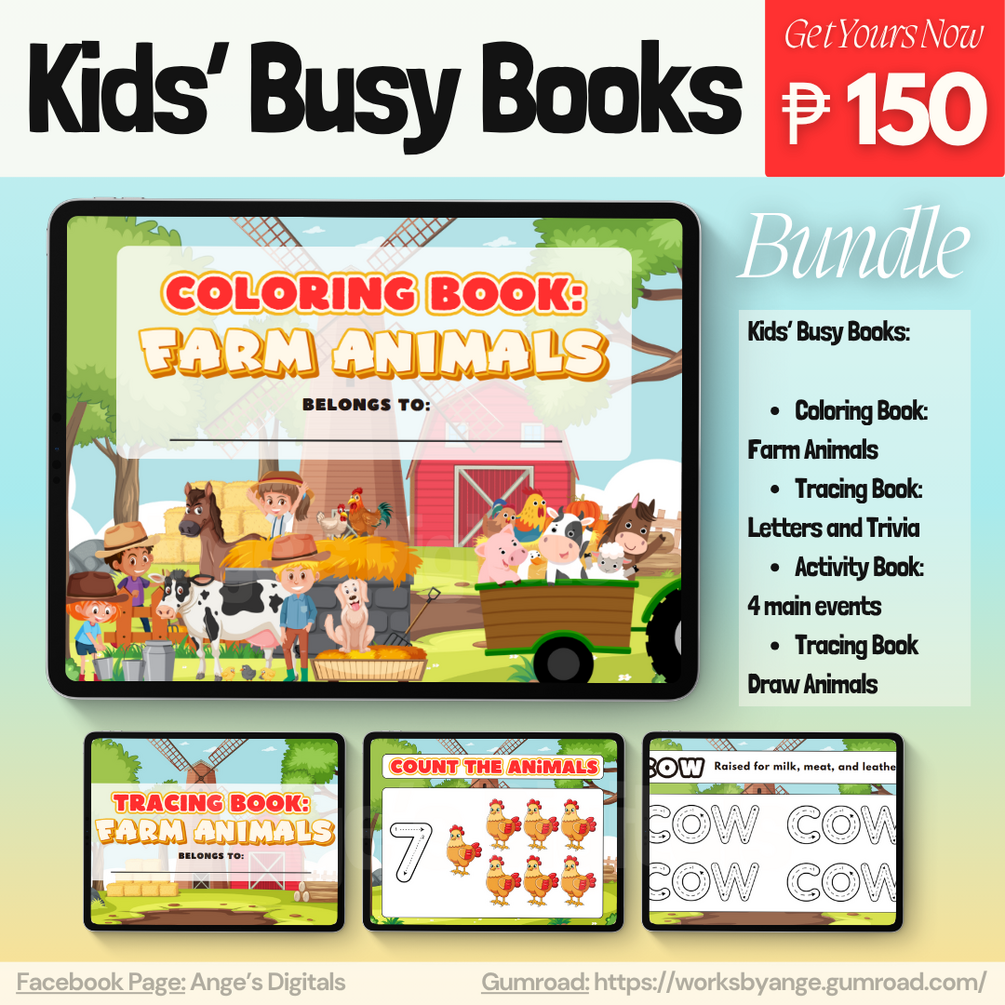 Farm Adventures: Busy Book Set for Ages 3–7