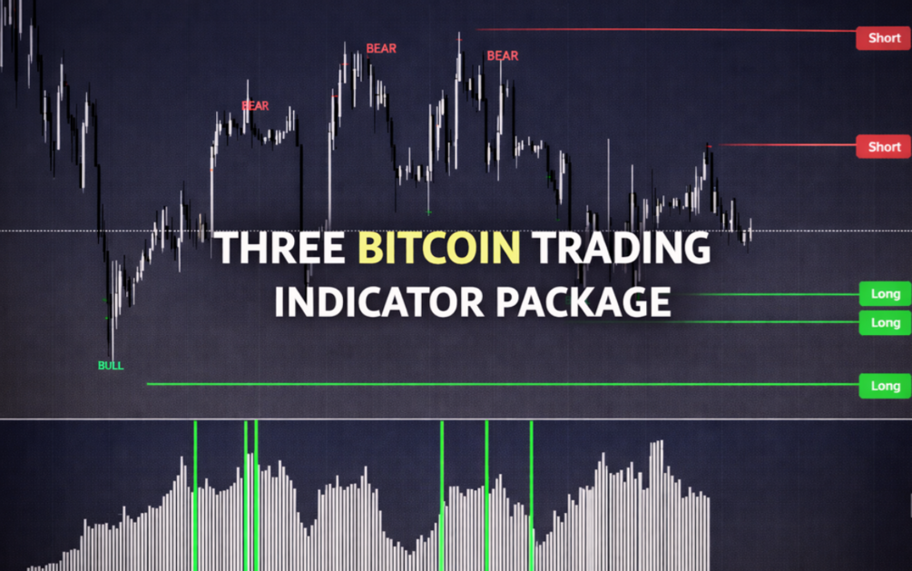 THREE BITCOIN TRADING INDICATORS PACKAGE