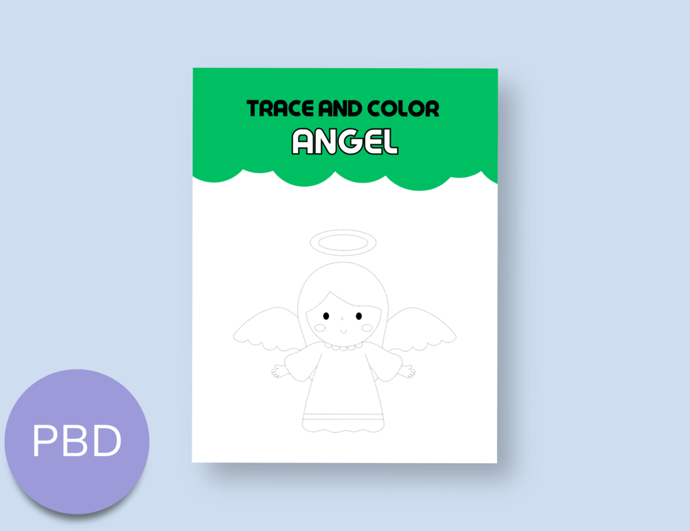 Trace And Color Christmas Pages