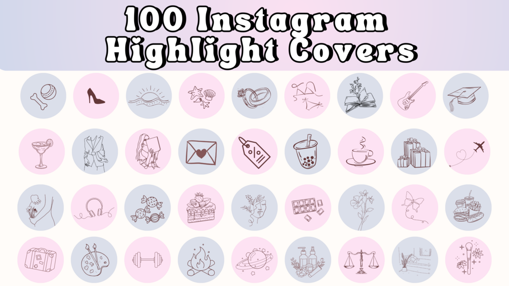 100 Instagram Highlight Covers | Instagram Story Highlights | Instagram ...