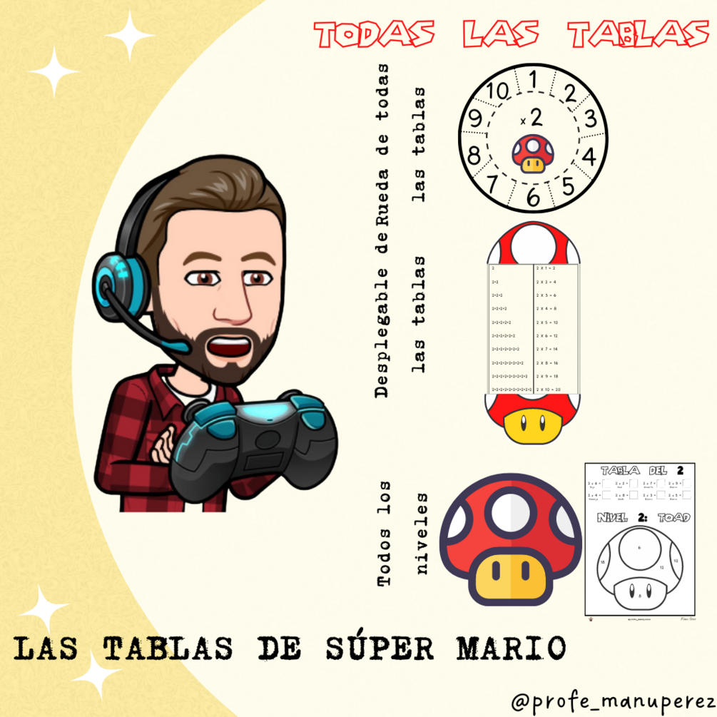 Tablas de multiplicar "Súper Mario"