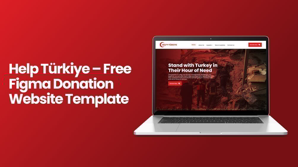 Help Türkiye – Free Figma Donation Website Template