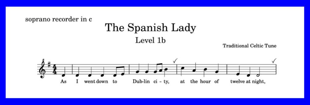 The Spanish Lady (Level 1b)
