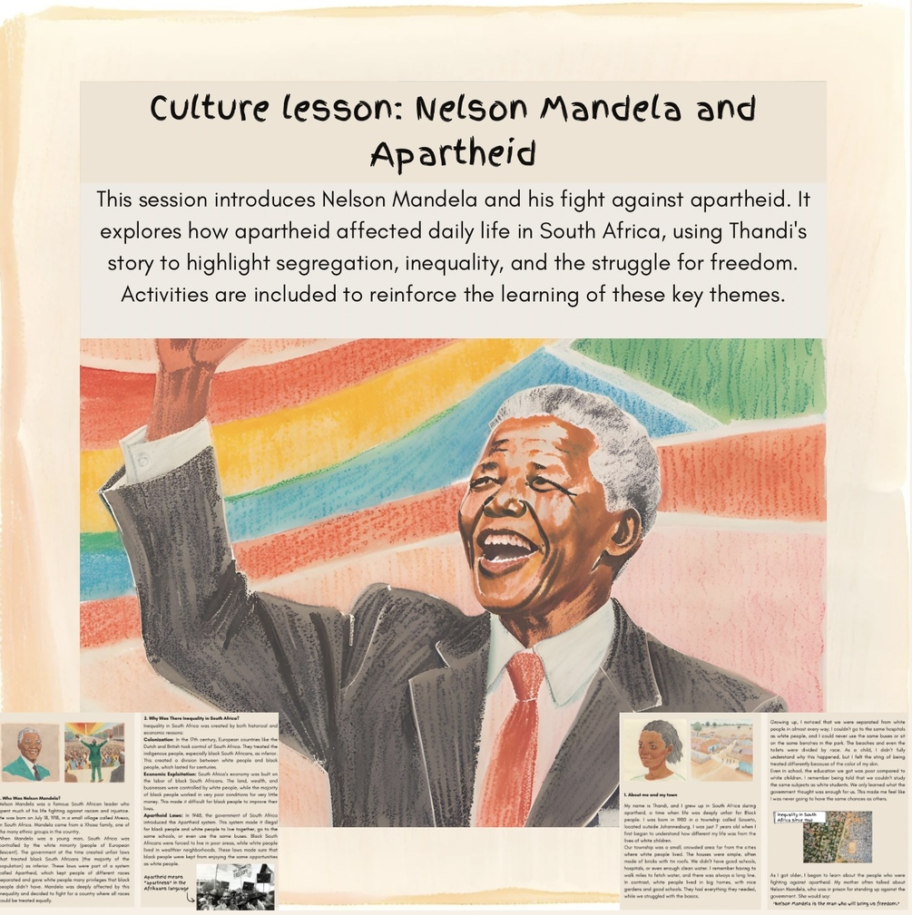 Culture lesson: Nelson Mandela and Apartheid