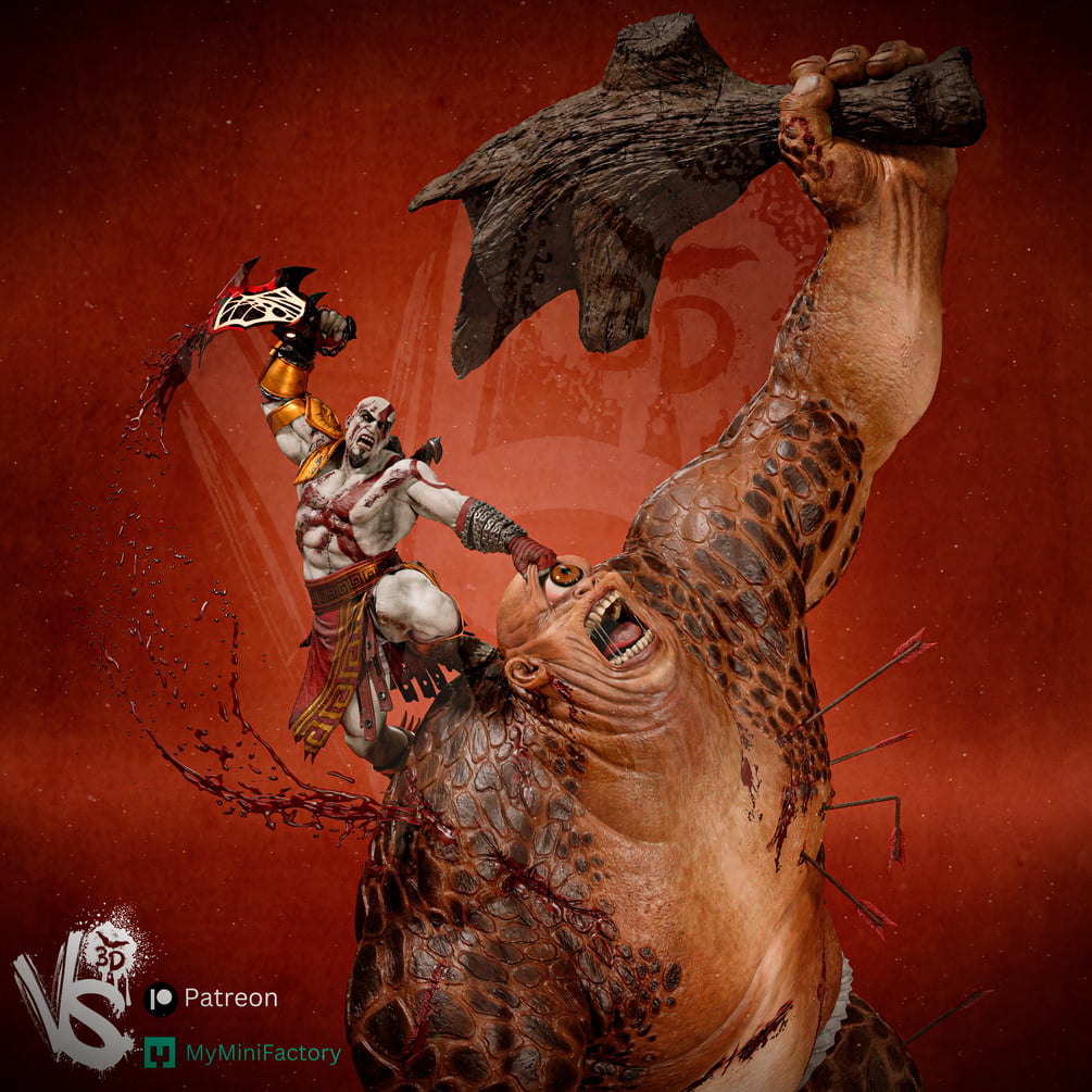 God of War 3 Cyclops Diorama