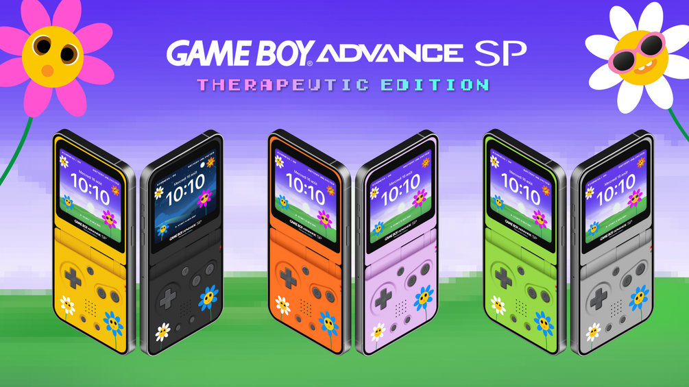 Retro Game Boy Advance SP Wallpaper Pack - Therapeutic Edition