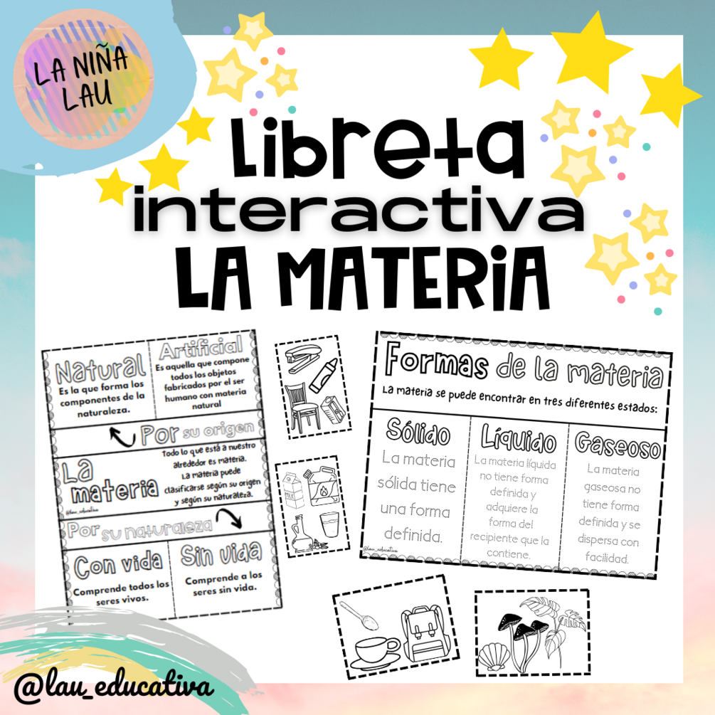 🌼🐝LIBRETA INTERACTIVA LA MATERIA 🌺🐶