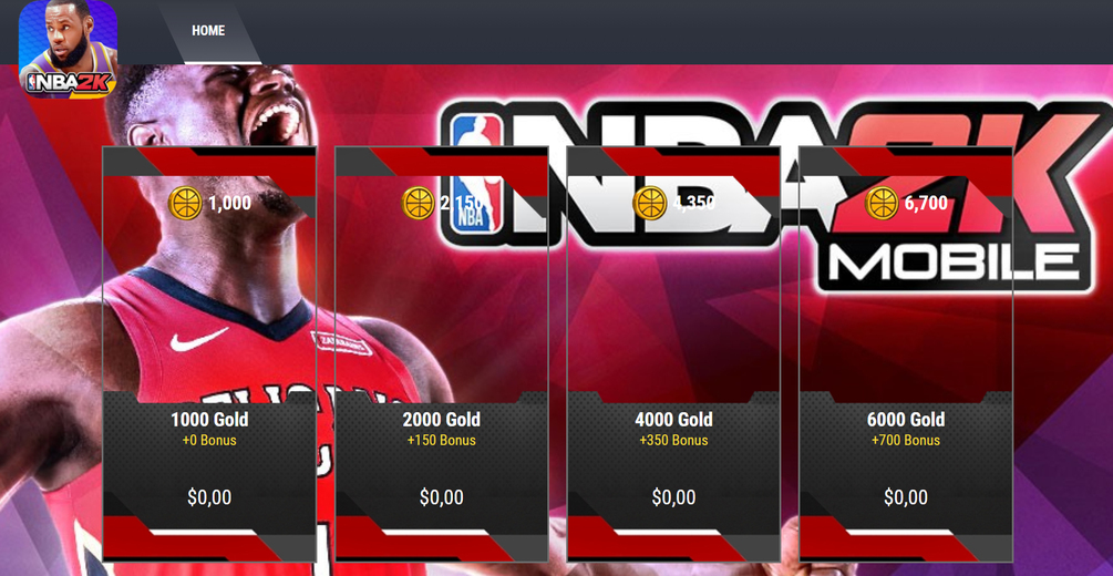 NBA 2K Mobile Mod Hack Gold