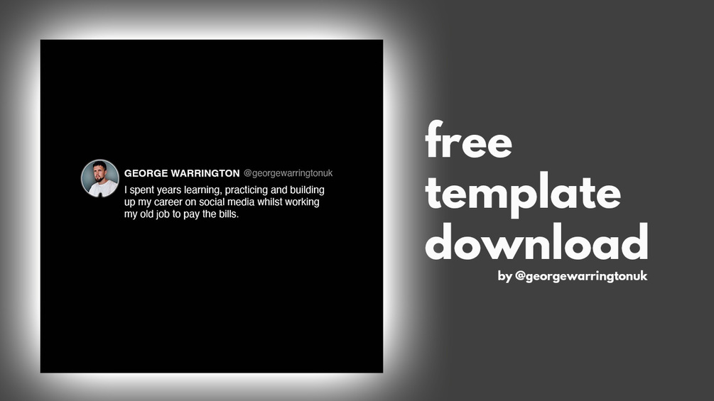 Text/Twitter Style Instagram Post Template